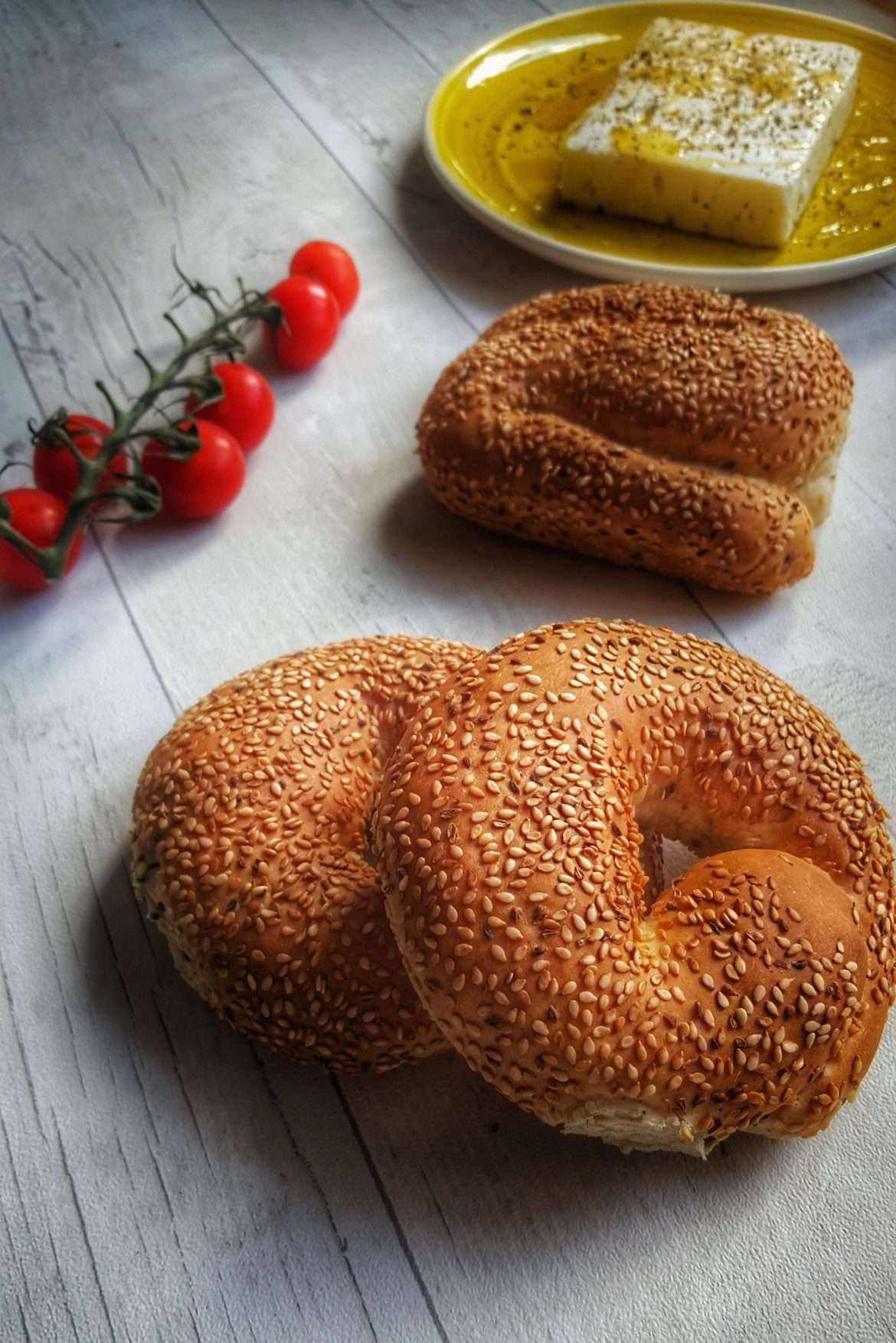 Traditional Cypriot bread bagels koulouria - Greek Food Alchemist